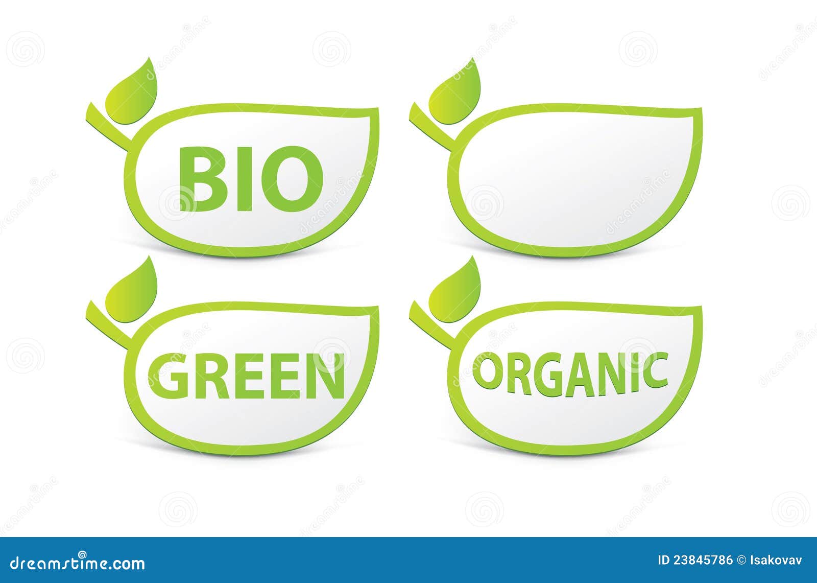 Organic Sign, BIO Sign, Green Stock Vector - Illustration of curl ...