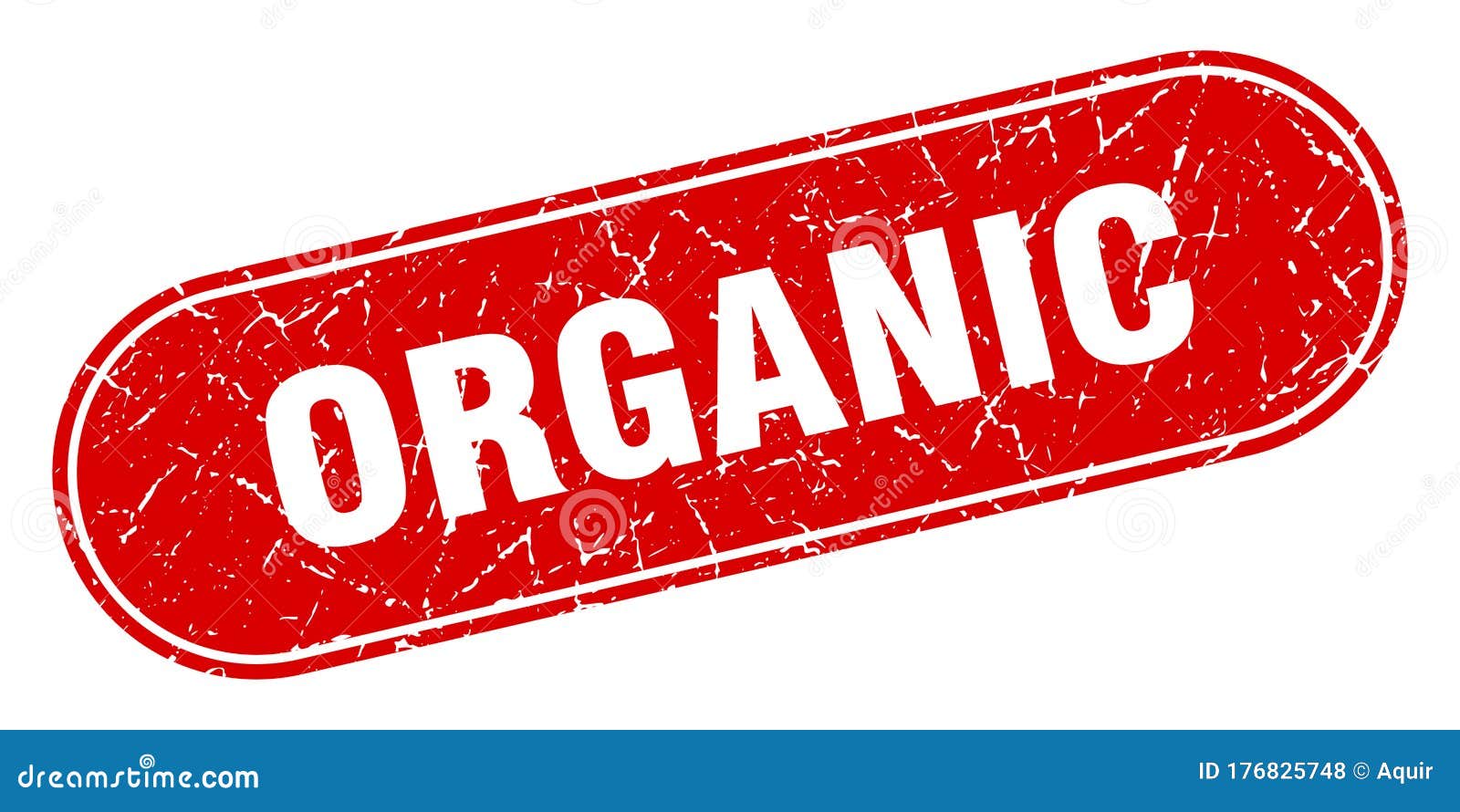 Organic Sign. Organic Grunge Stamp Stock Vector - Illustration of ...