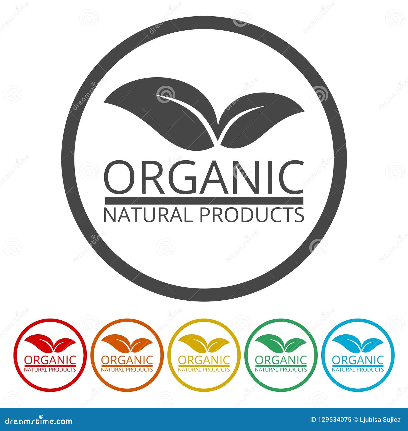 Organic sign stock vector. Illustration of environment - 129534075