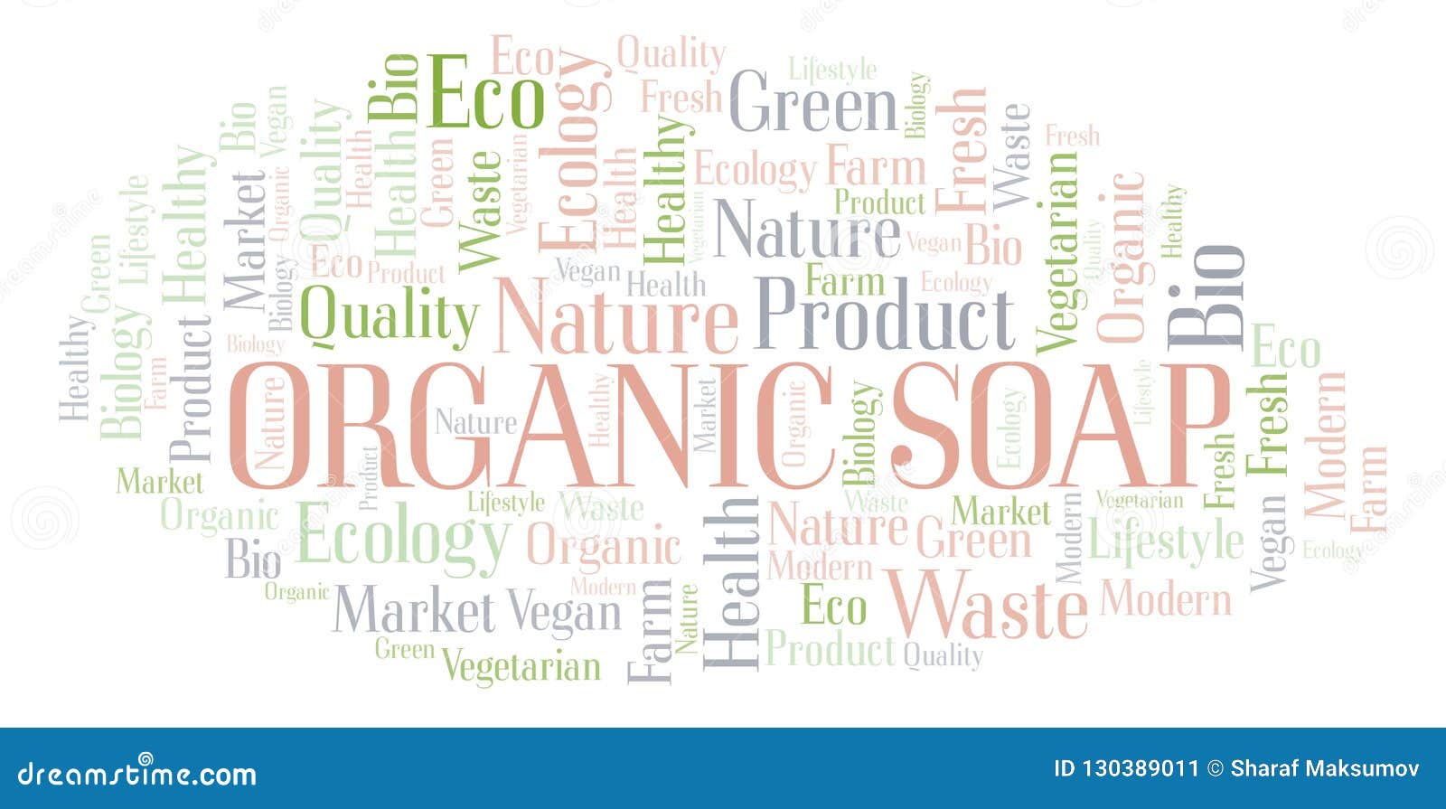 Organic Soap word cloud. stock illustration. Illustration of print ...