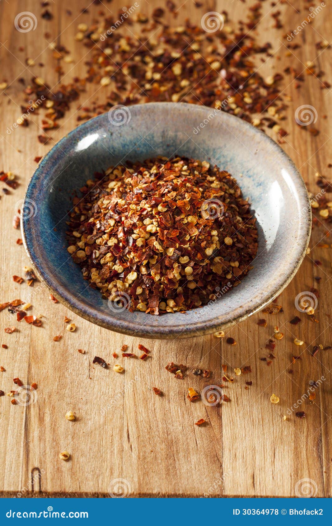 Organic Spicy Red Pepper Flakes Stock Photo - Image of flake, flavor ...
