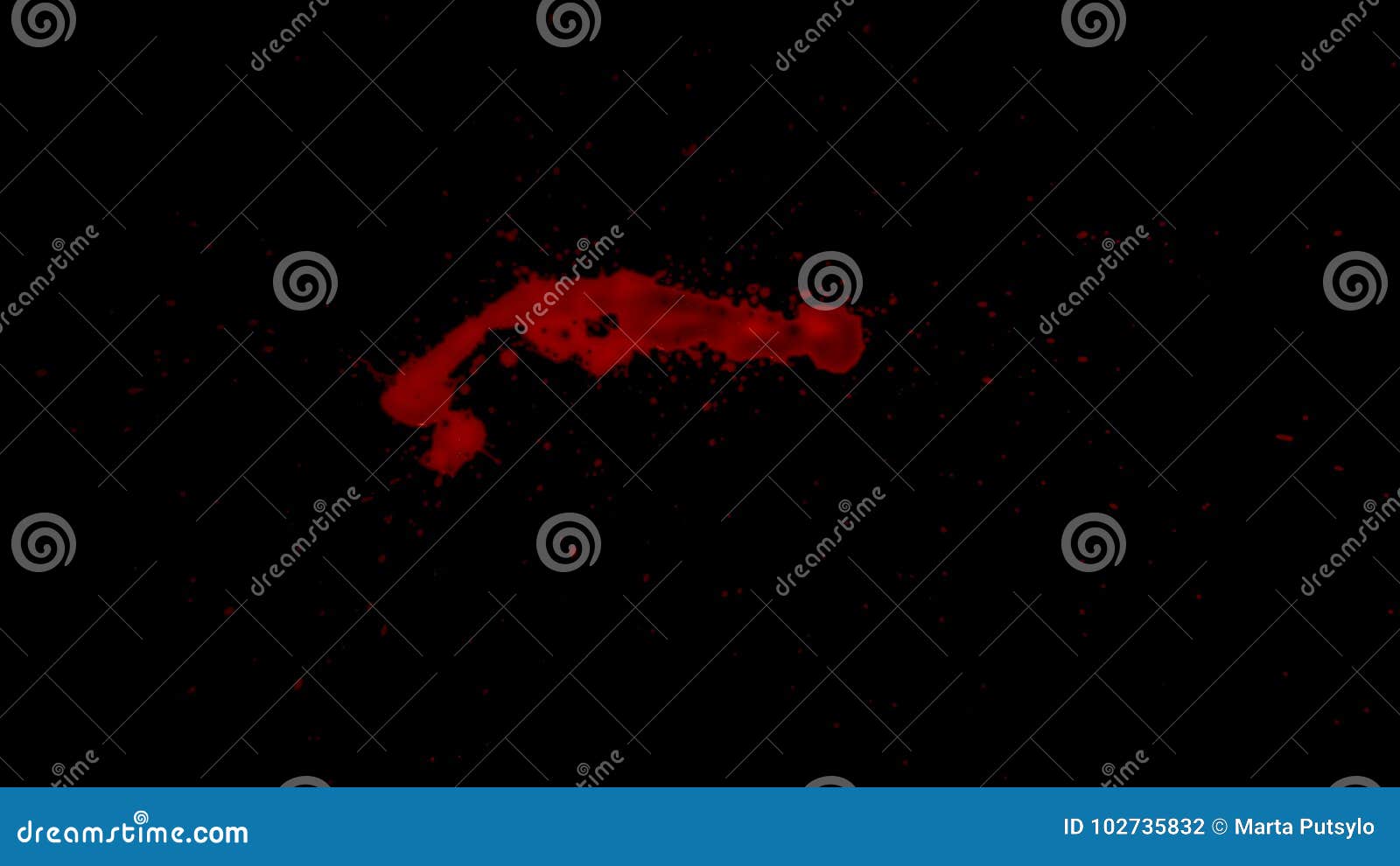 Splattered Blood Element stock photo. Image of color - 102735832