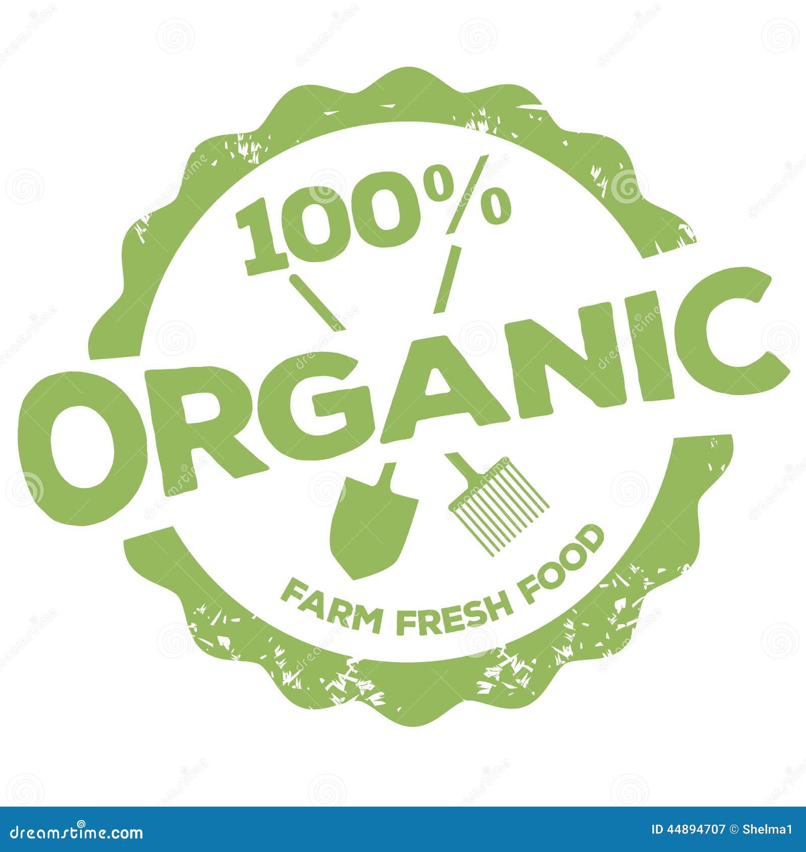Organic Stamp Isolated on White Stock Vector - Illustration of ...