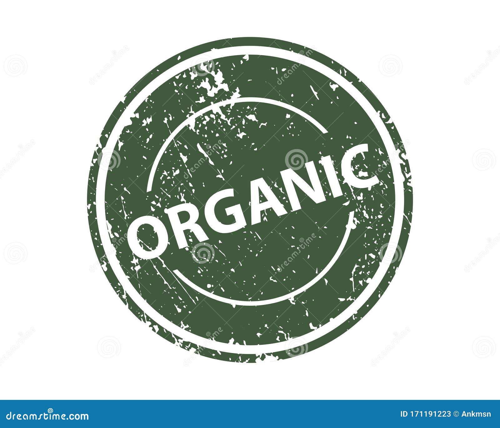 Organic Stamp Vector Texture. Rubber Cliche Imprint Stock Vector ...