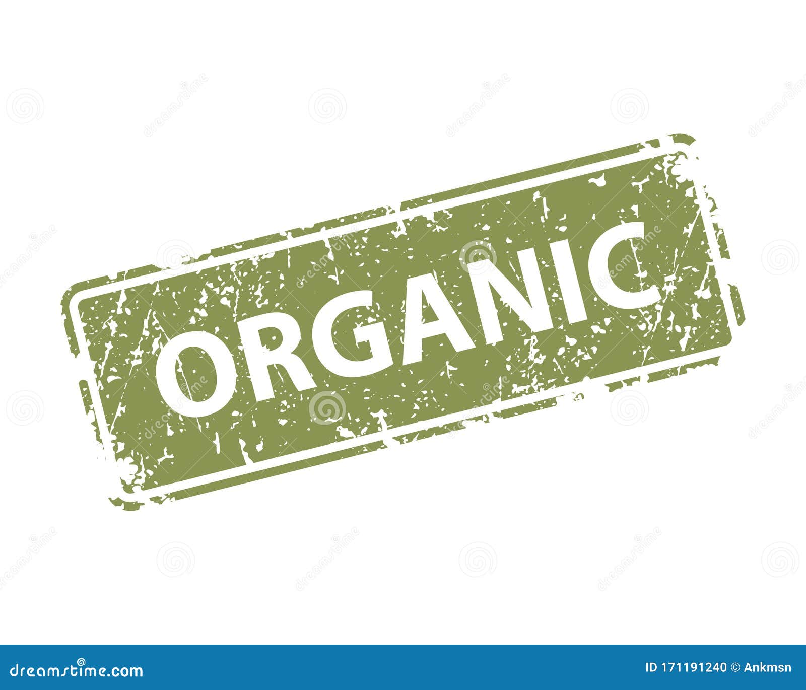 Organic Stamp Vector Texture. Rubber Cliche Imprint Stock Vector ...