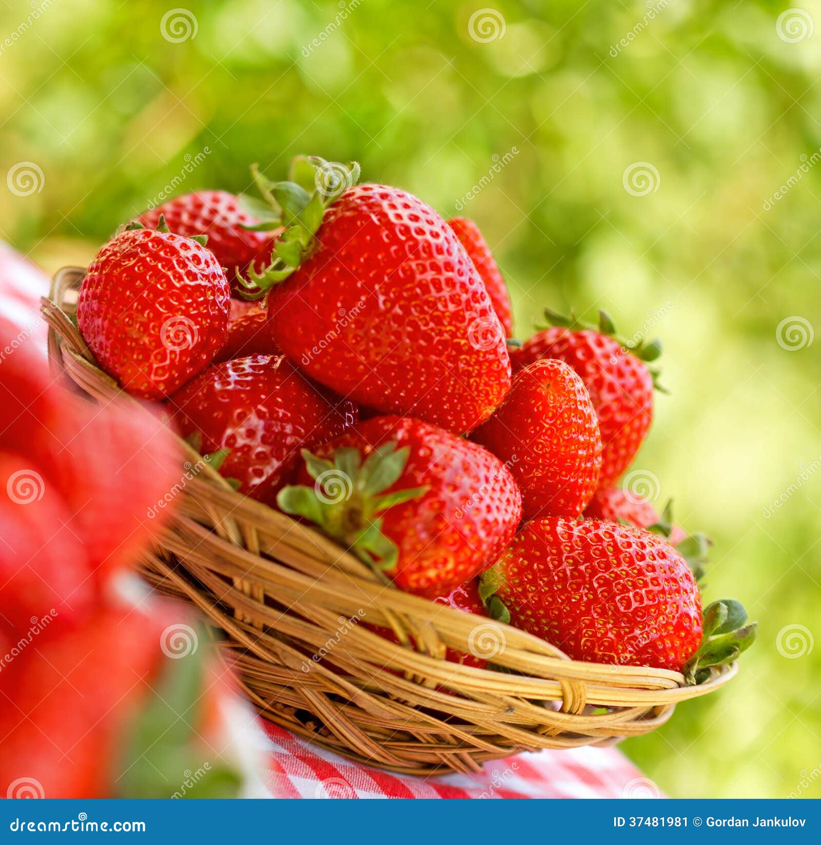 Organic strawberries stock image. Image of food, healthy - 37481981