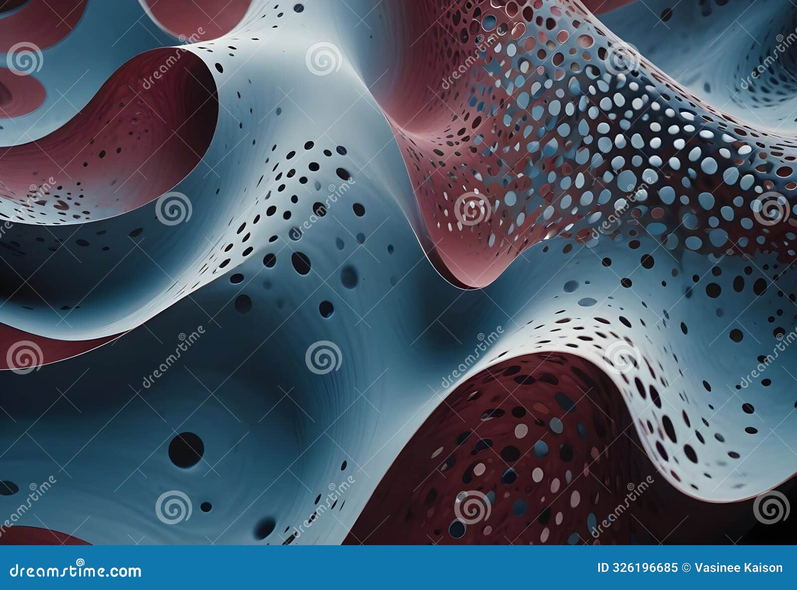 An Organic Structure Resembling Bone Tissue or Coral Stock Illustration ...