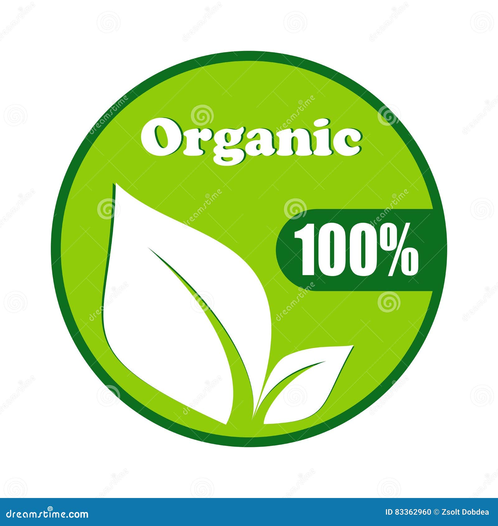 Organic Symbol Vector Design Stock Vector - Illustration of icon, white ...