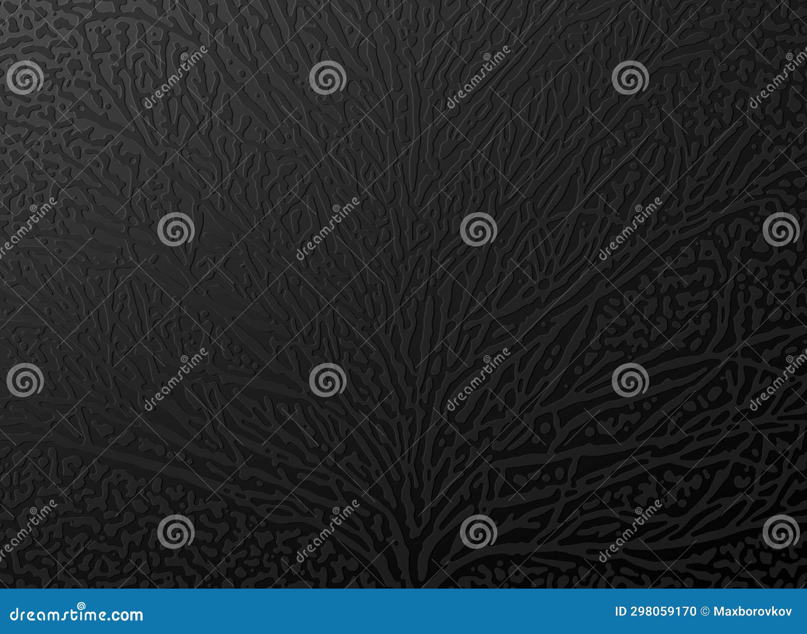 Organic Tactile Embossed Wavy Texture. Abstract Black Monochrome ...
