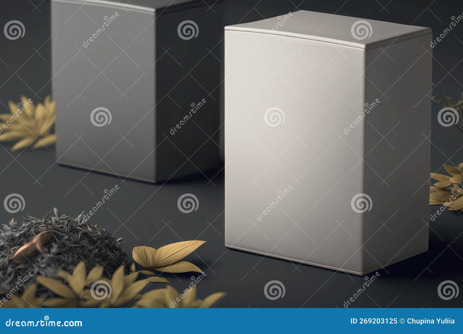 Organic Tea Branding and Packaging Mockup. AI Generation Stock ...