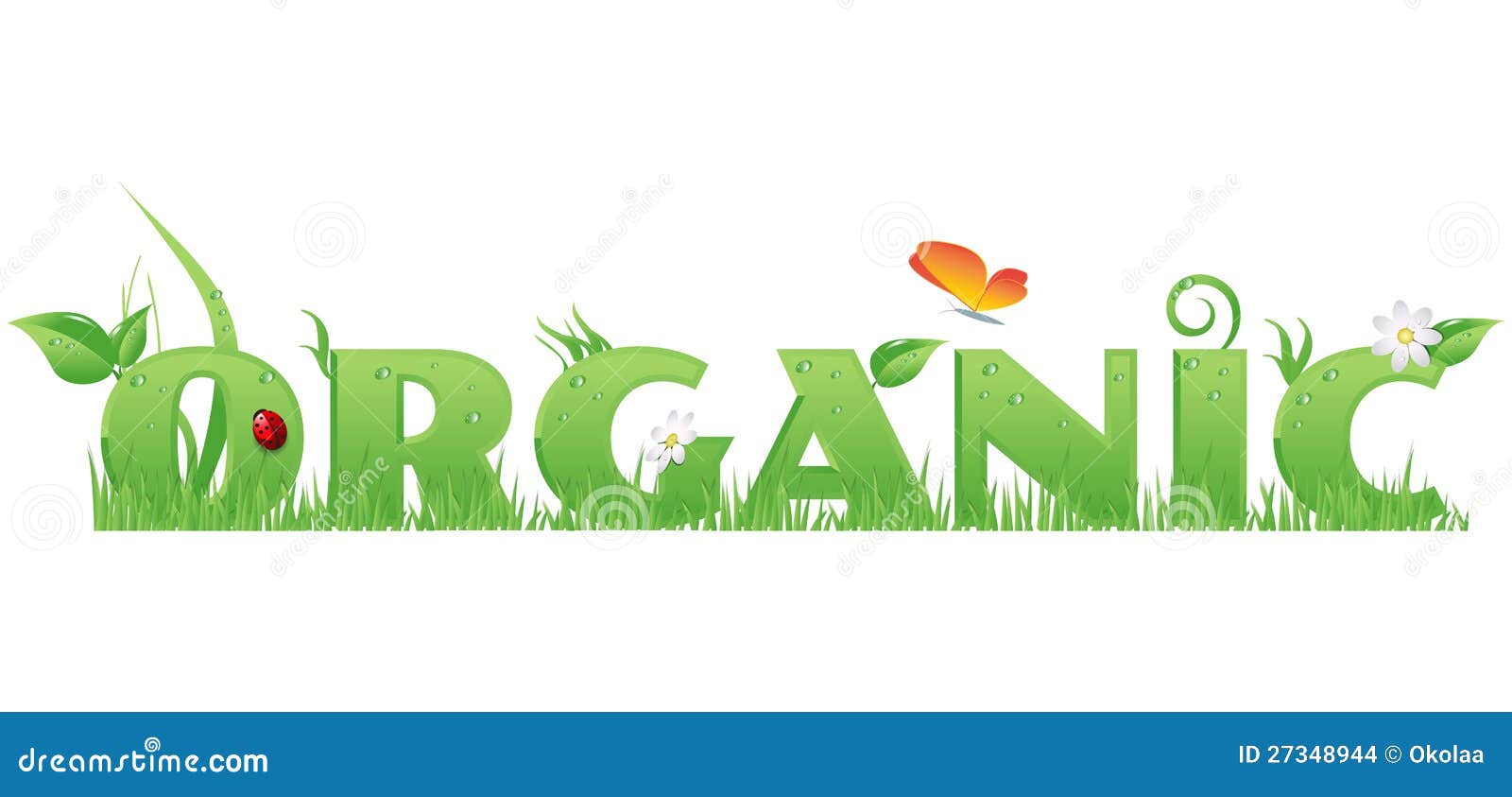 Organic text stock vector. Illustration of alternative - 27348944