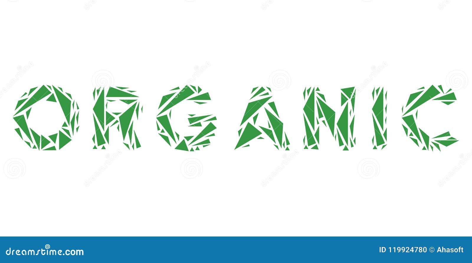 Organic Text Collage of Triangles Stock Vector - Illustration of ...