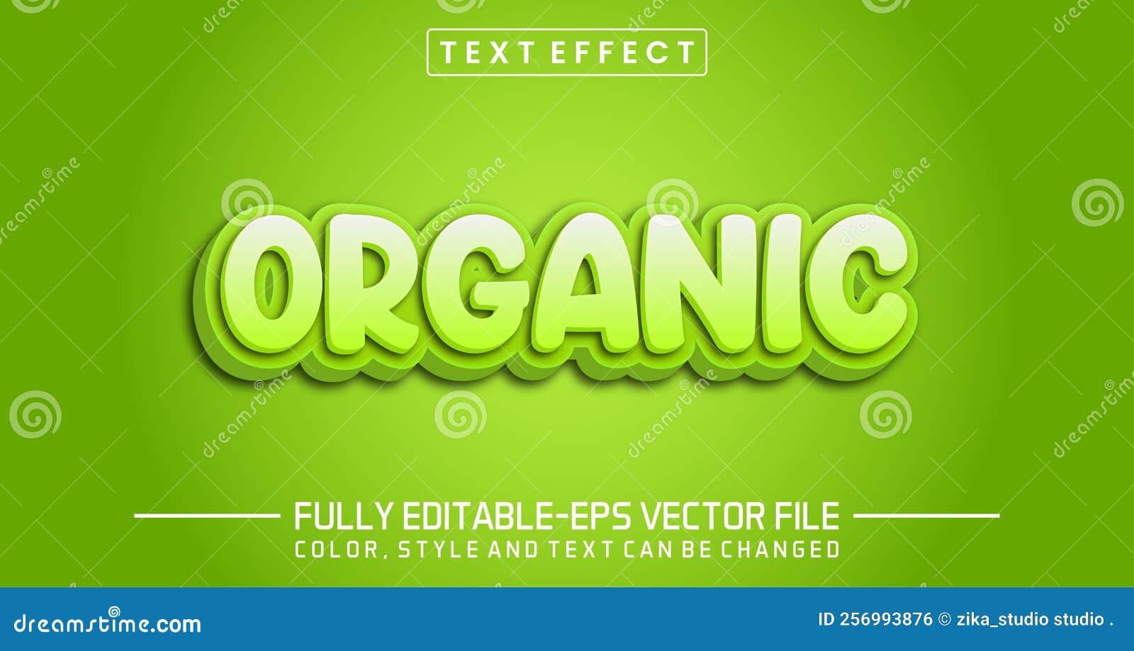 Organic Text Effect - Editable 3D Text Style Stock Illustration ... Organic Text Effect - Editable 3D Text Style Stock Illustration ...