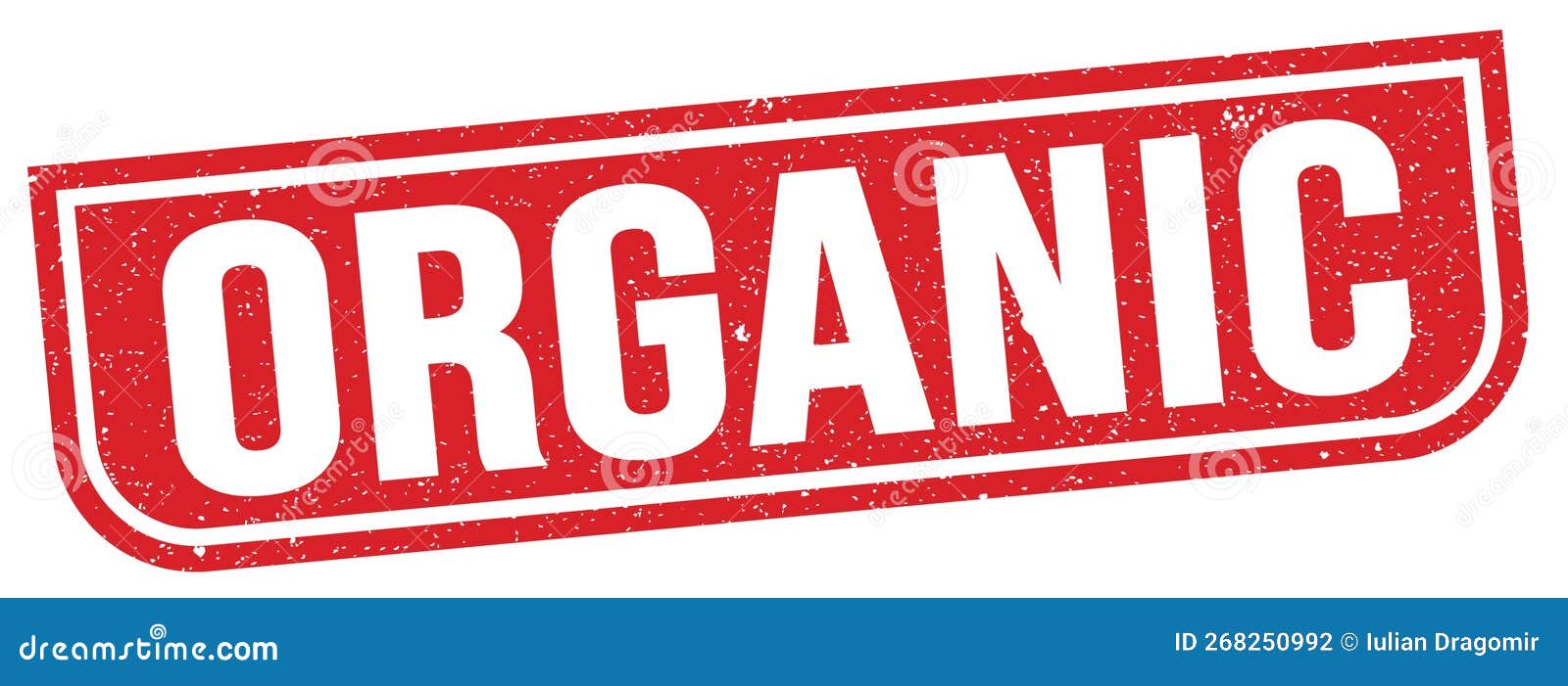 ORGANIC Text Written on Red Stamp Sign Stock Illustration ...