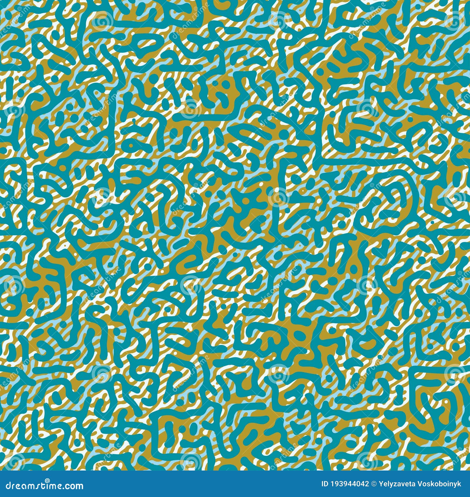 Organic Turing Reaction Diffusion Pattern Stock Vector - Illustration ...