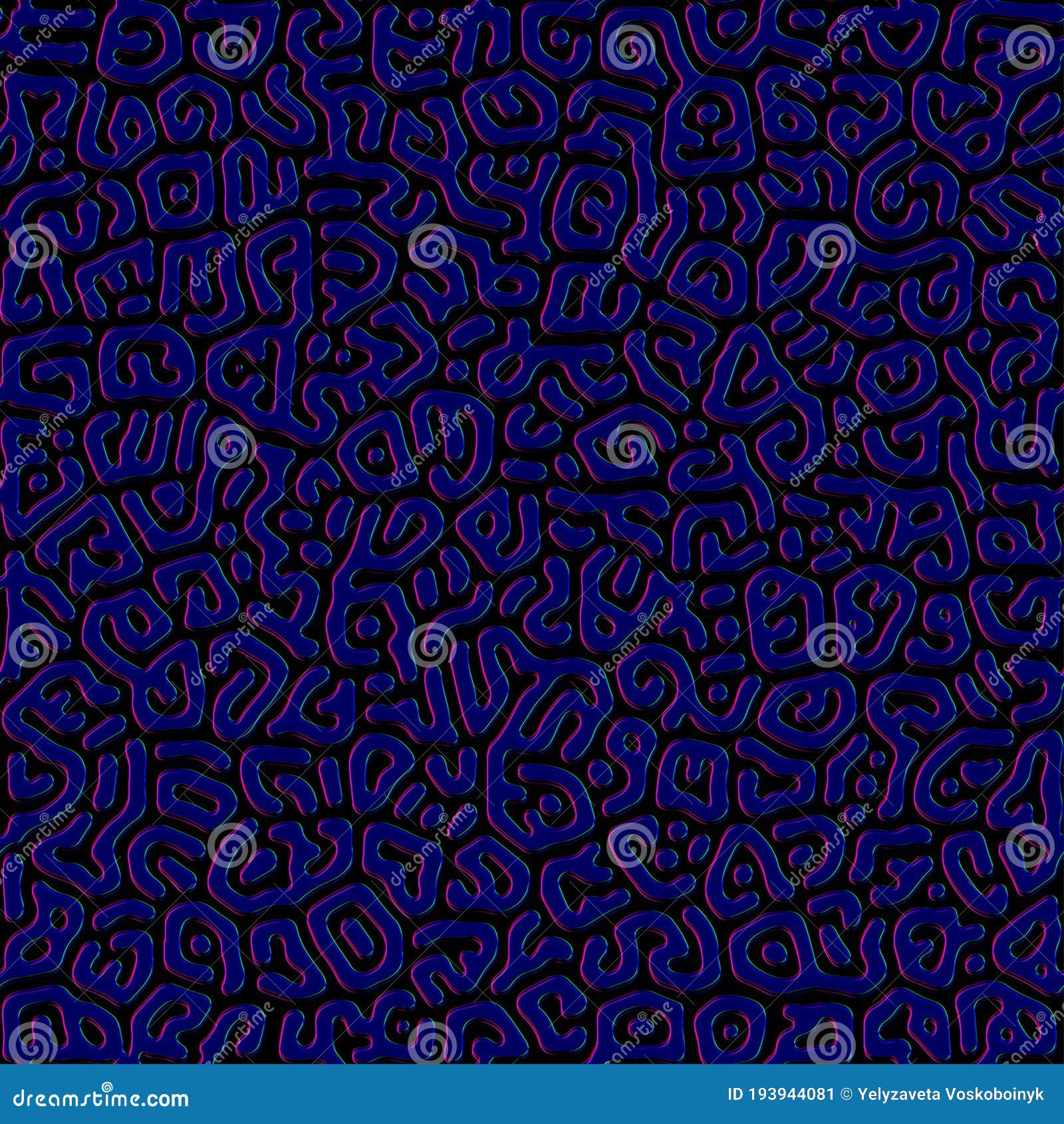 Organic Turing Reaction Diffusion Pattern Stock Vector - Illustration ...