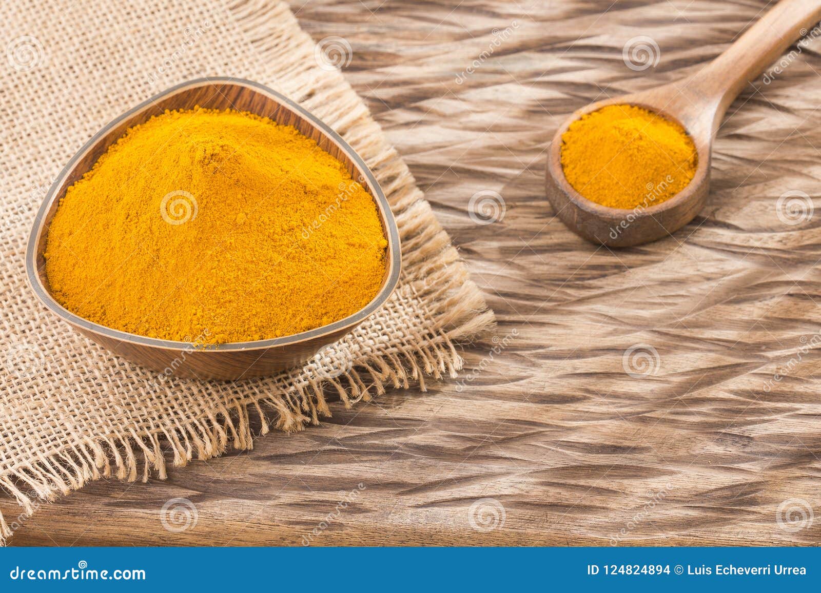 Turmeric Powder Curcuma Longa Stock Photo - Image of flavor, aromatic ...