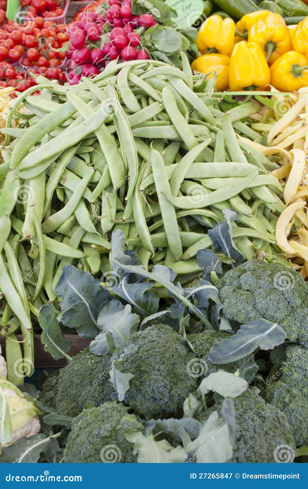 Organic Vegetable on Sunny Market Stock Image - Image of vegetable ...