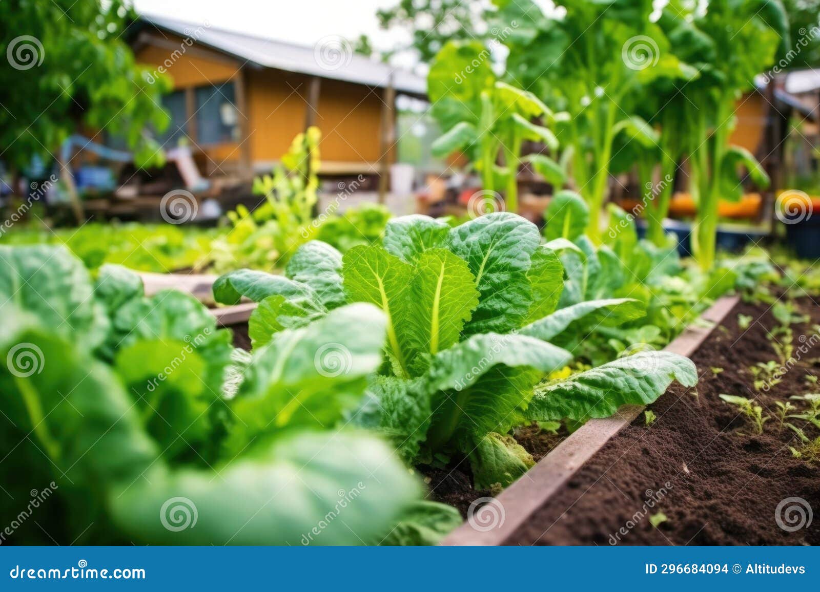 Organic Vegetables Growing in a Community Garden Stock Photo - Image of ...