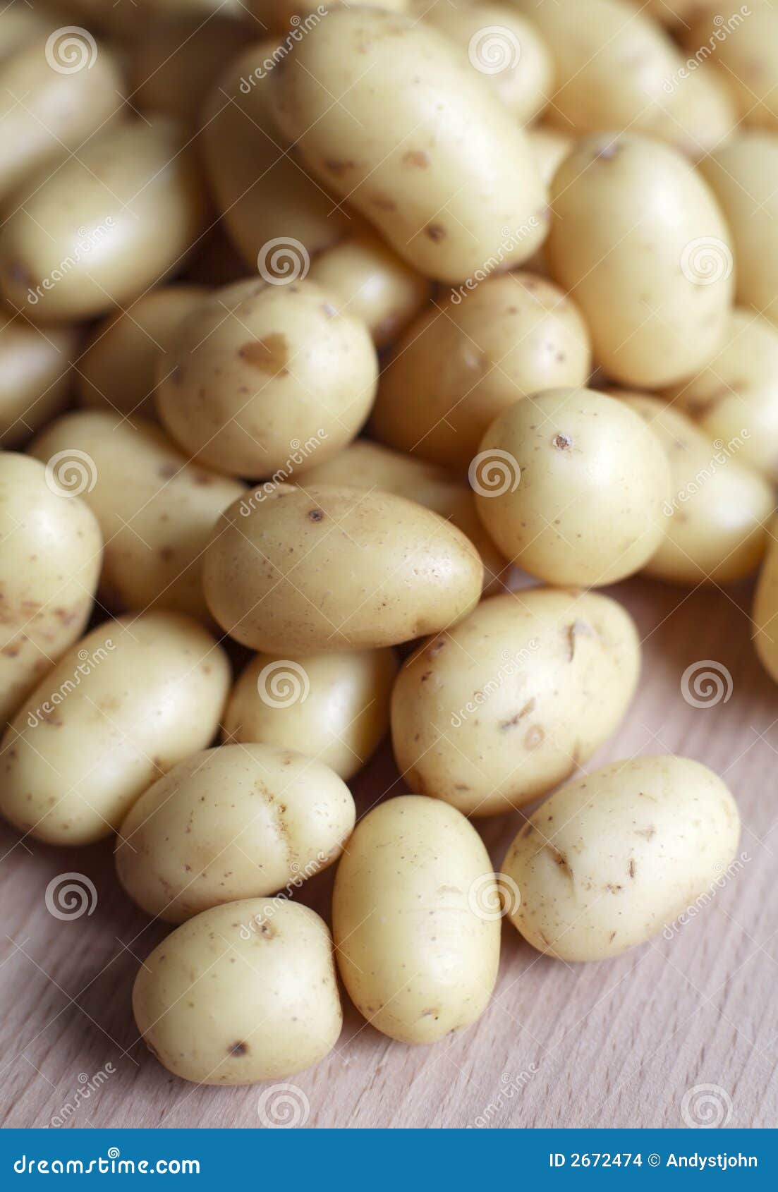 Organic Vivaldi New Potatoes Stock Photo - Image of soil, ingredient ...