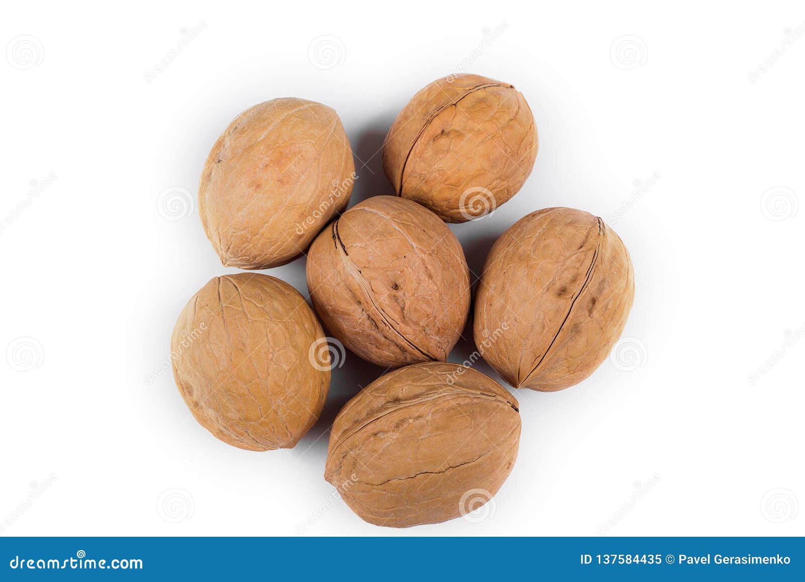 Organic Walnuts Isolated on White Background Stock Image - Image of ...