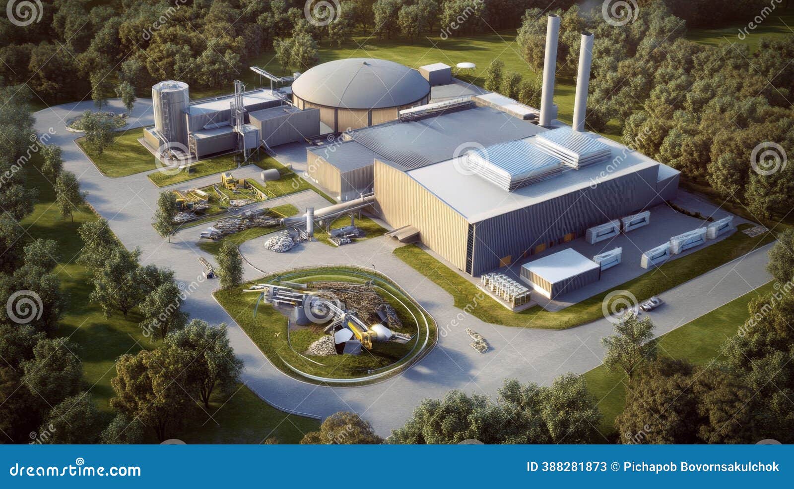 Waste To Energy Process Scheme With Labeled Description Steps Outline ...