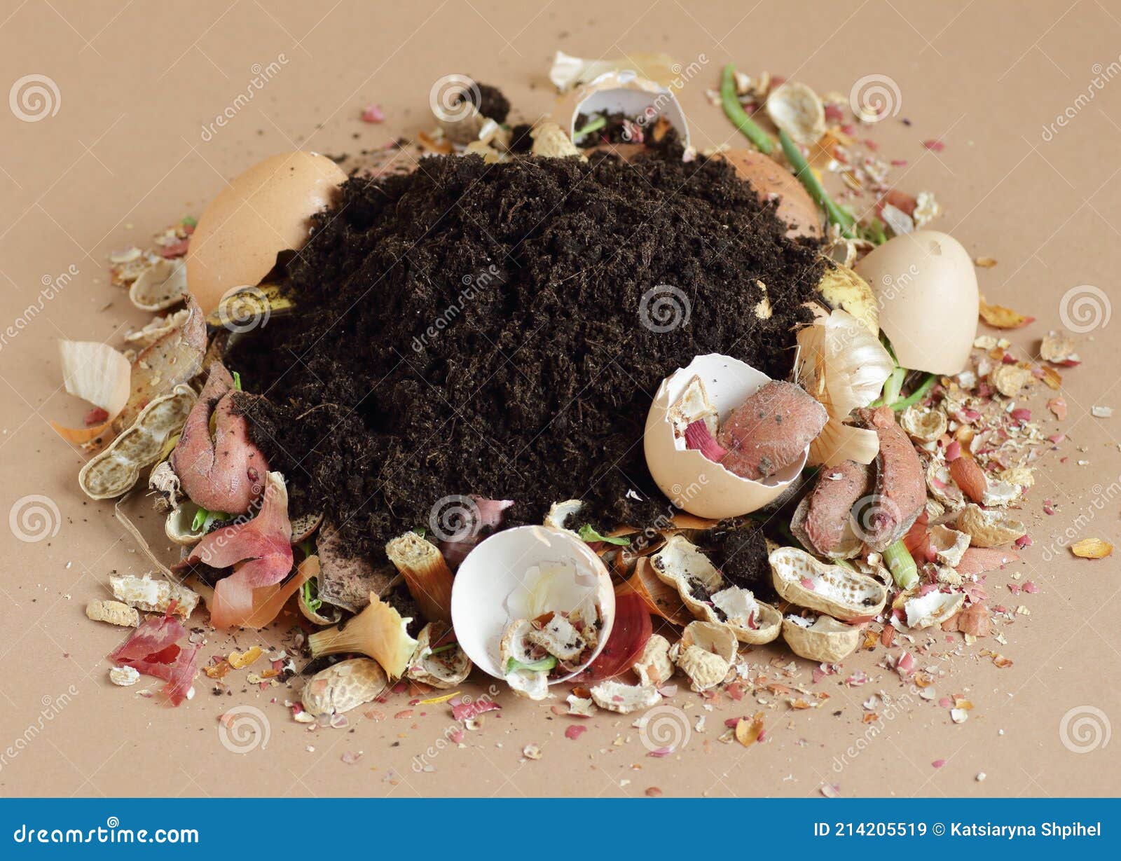 Rganic Waste, Heap of Biodegradable Vegetable Compost with Decomposed ...