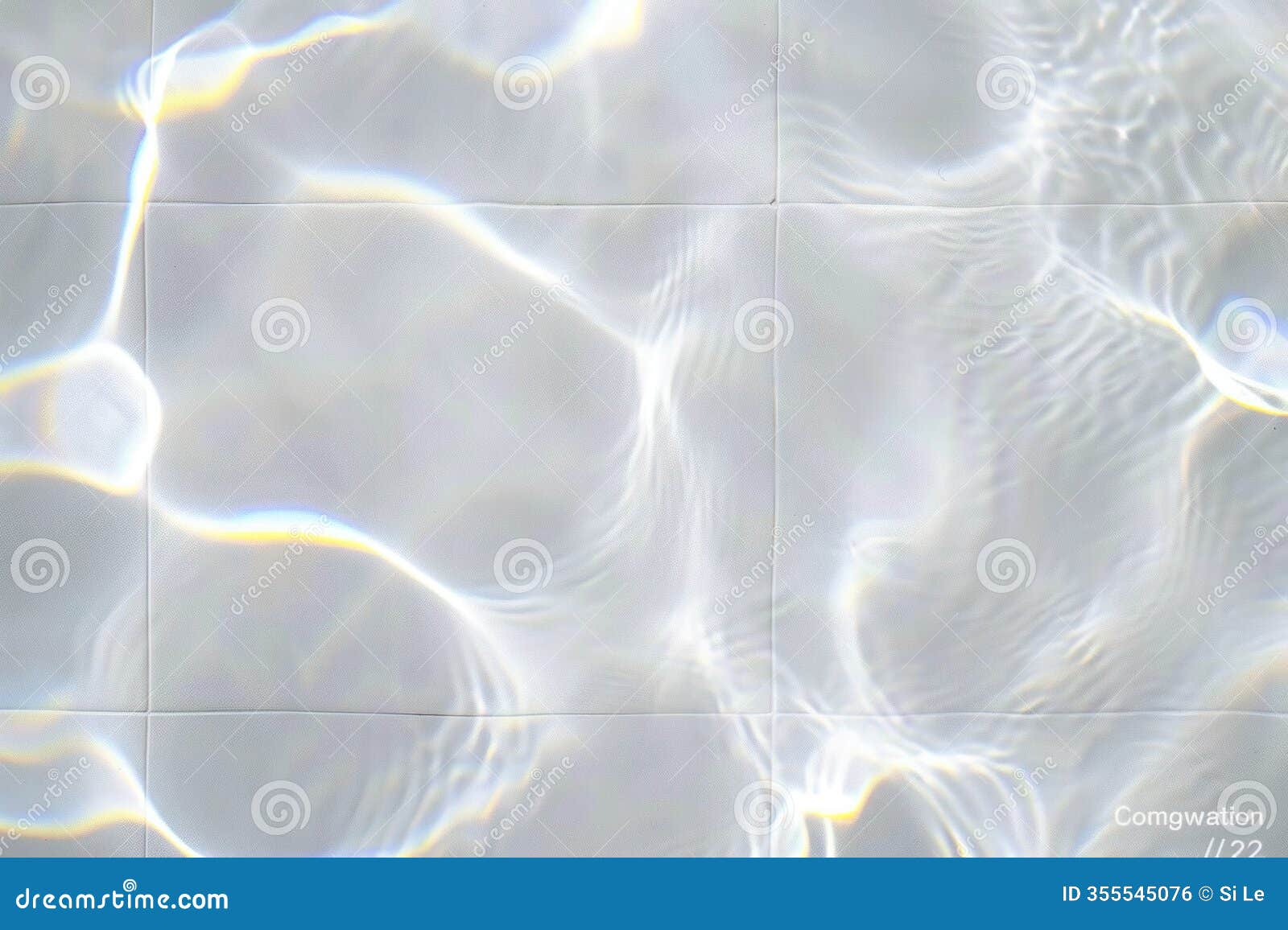 Caustic Effect Light Refraction On Yellow Wall Overlay Photo Mockup ...