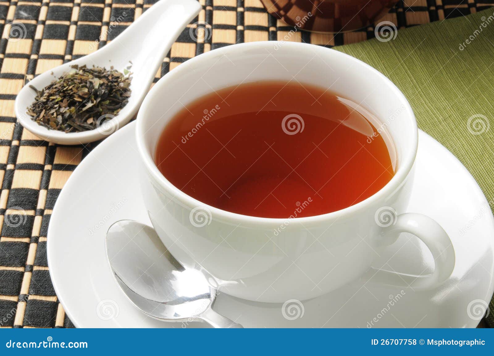 Organic whole leaf tea stock photo. Image of pressed - 26707758