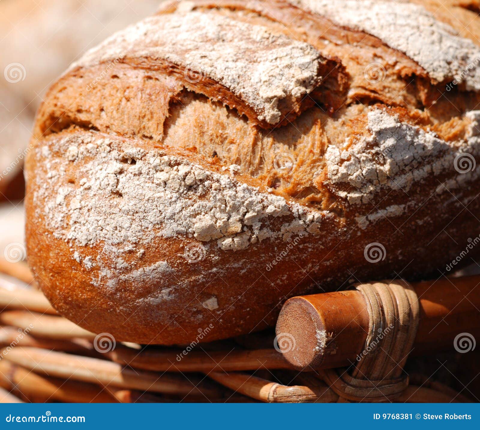 Organic wholemeal bread stock image. Image of healthy - 9768381