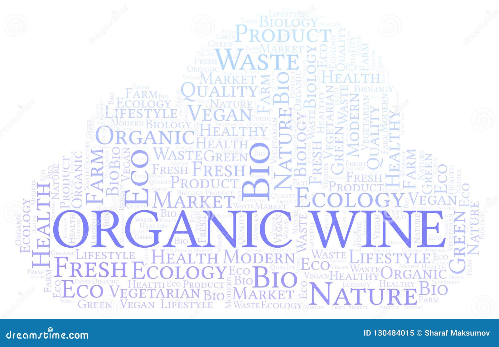 Organic Wine word cloud. stock illustration. Illustration of tagcloud ...