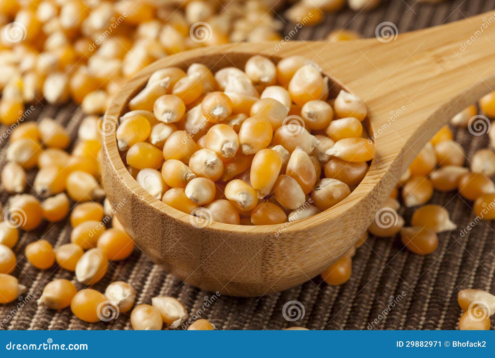 Organic Raw Yellow Corn Kernels Stock Image - Image of sweet, fresh ...