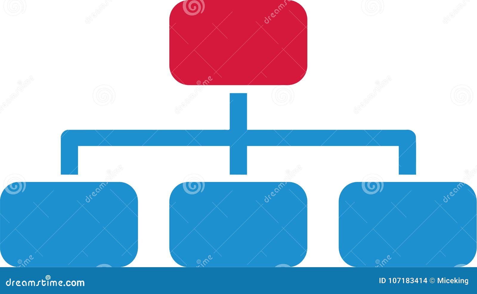 Organigram icon chart stock vector. Illustration of symbol - 107183414