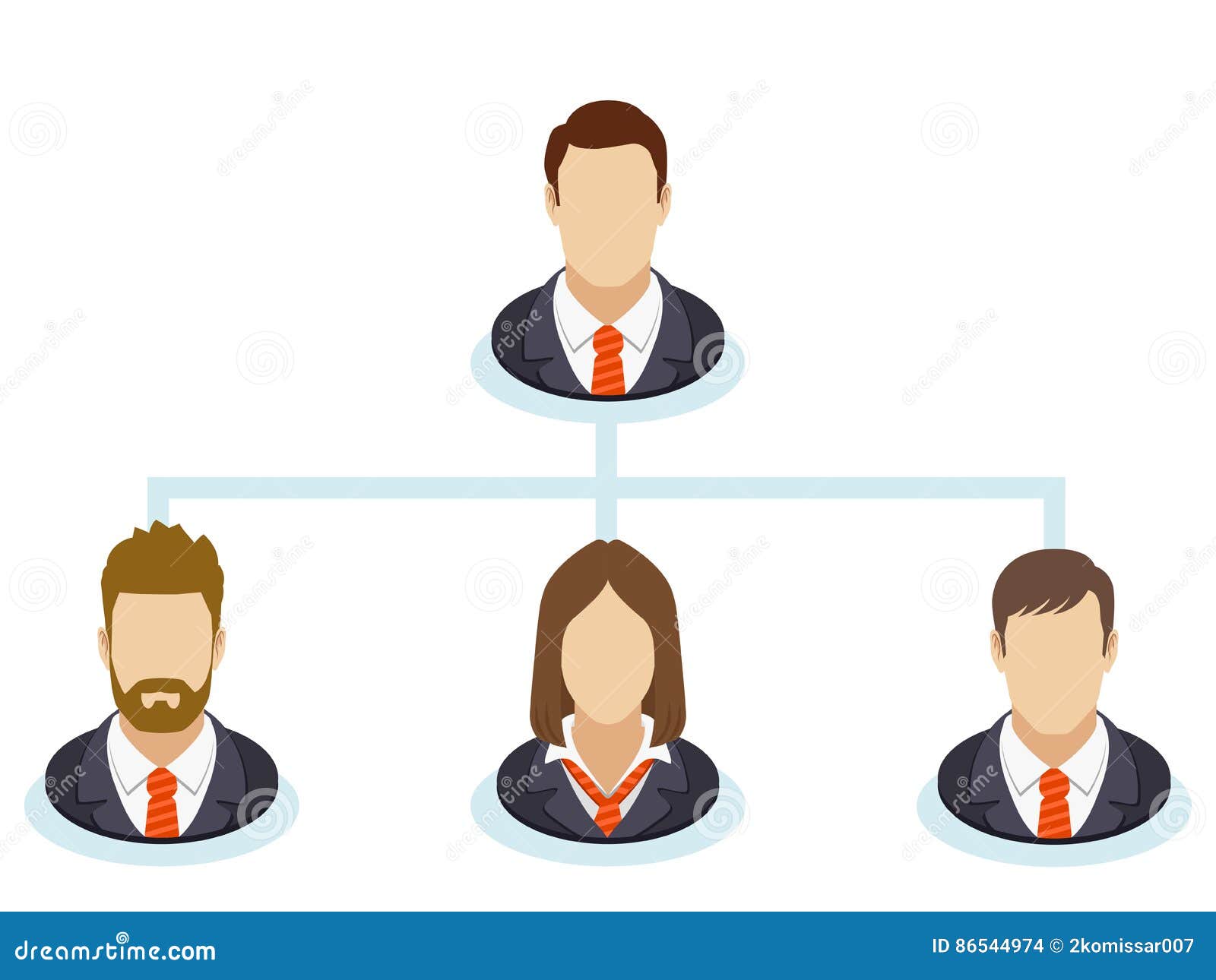 Organigramme illustration de vecteur. Illustration du illustration ...