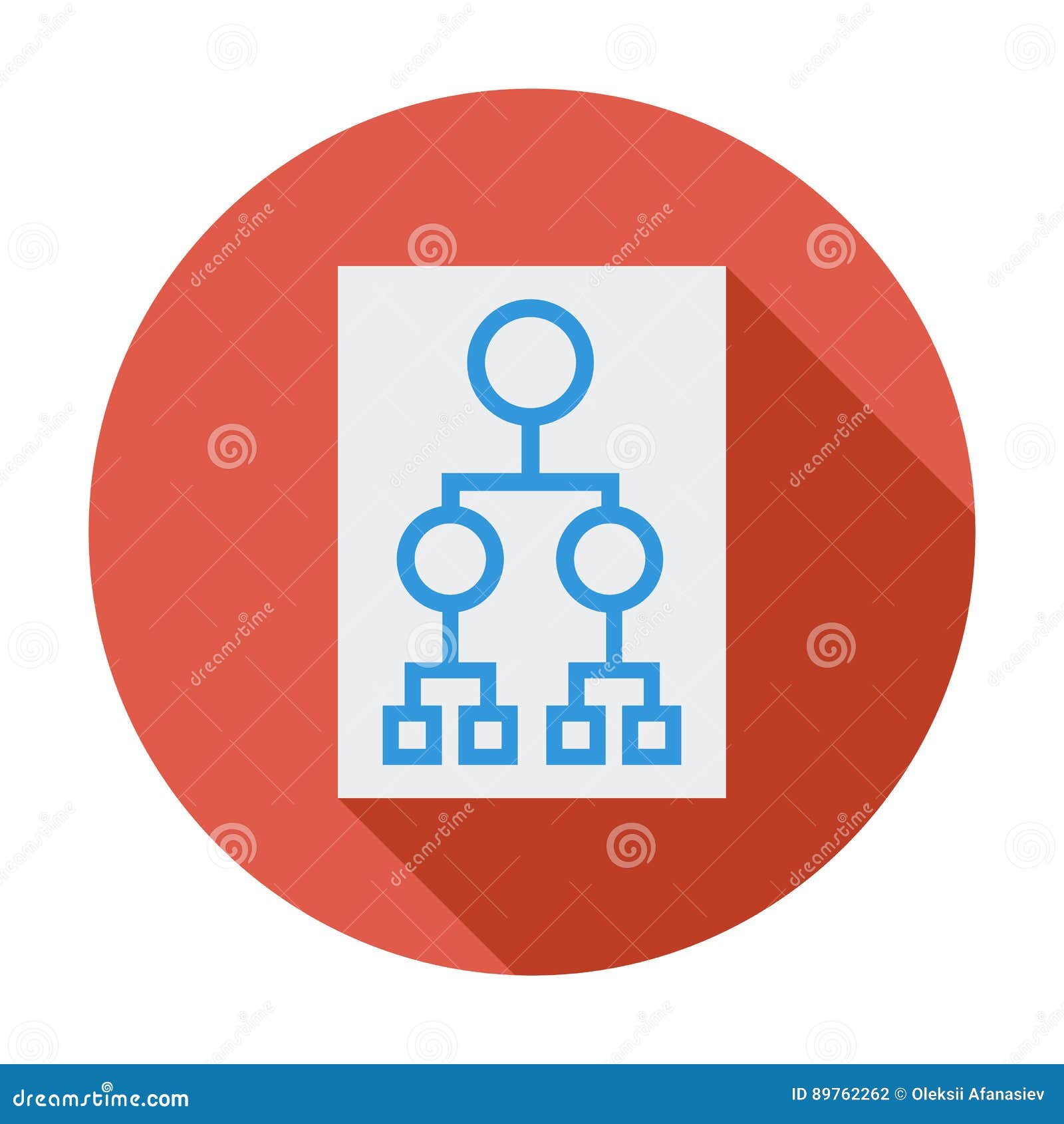 Organigramme illustration de vecteur. Illustration du élément - 89762262