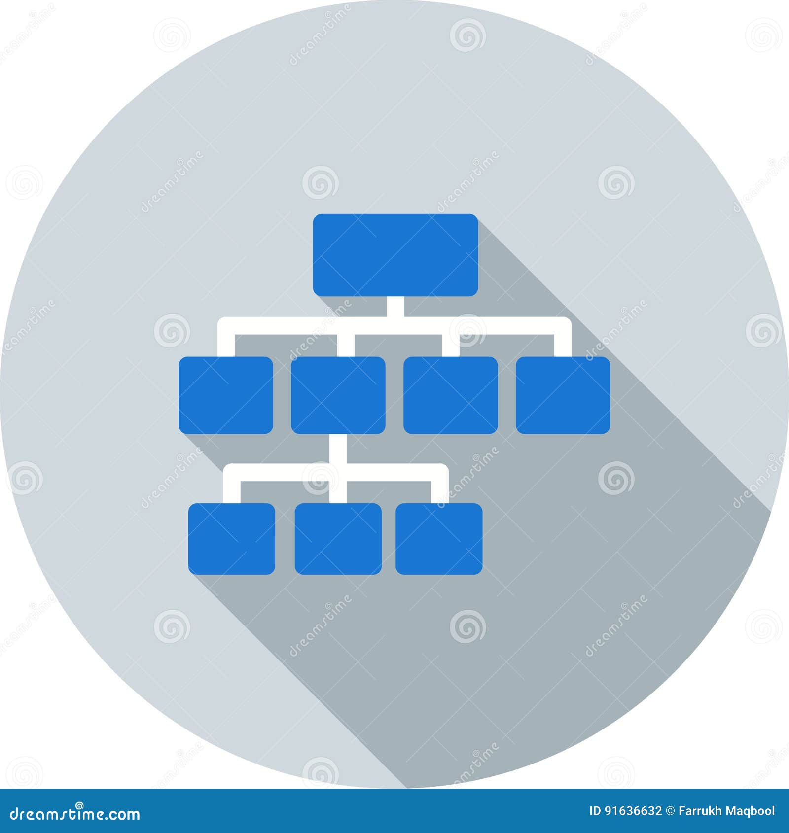 Organigramme illustration de vecteur. Illustration du concept - 91636632