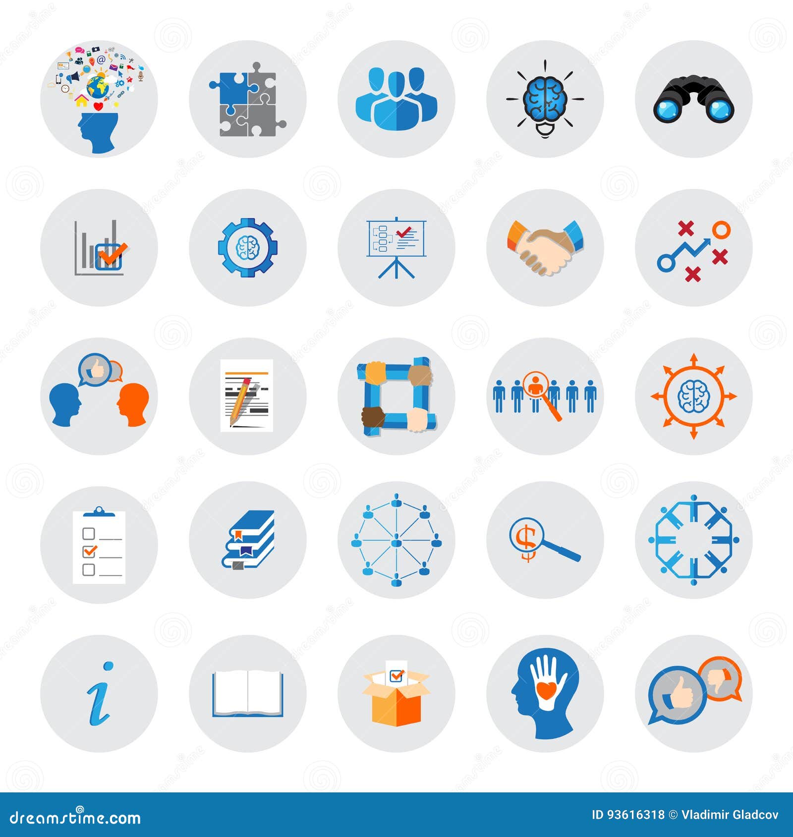 Organisation Icons stock vector. Illustration of lecture - 93616318