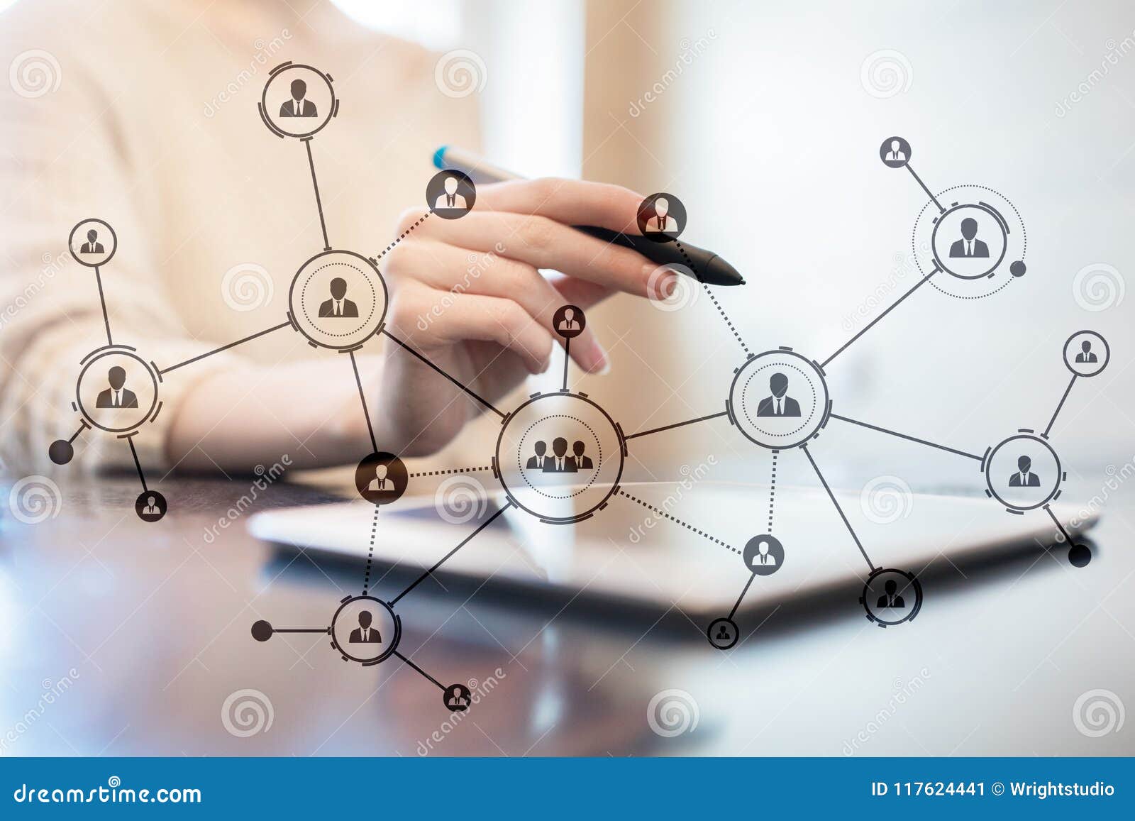 Organisation Structure. People`s Social Network. Business and ...