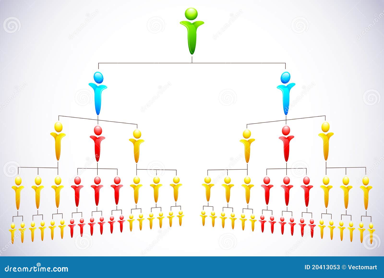 Organisational Hierarchy stock vector. Illustration of contact - 20413053