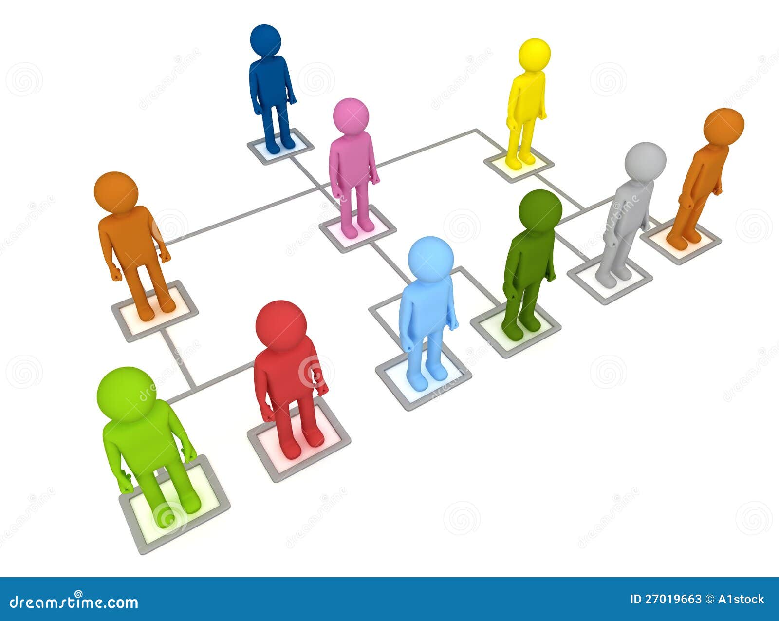 Organisationsstruktur stock abbildung. Illustration von arbeit - 27019663
