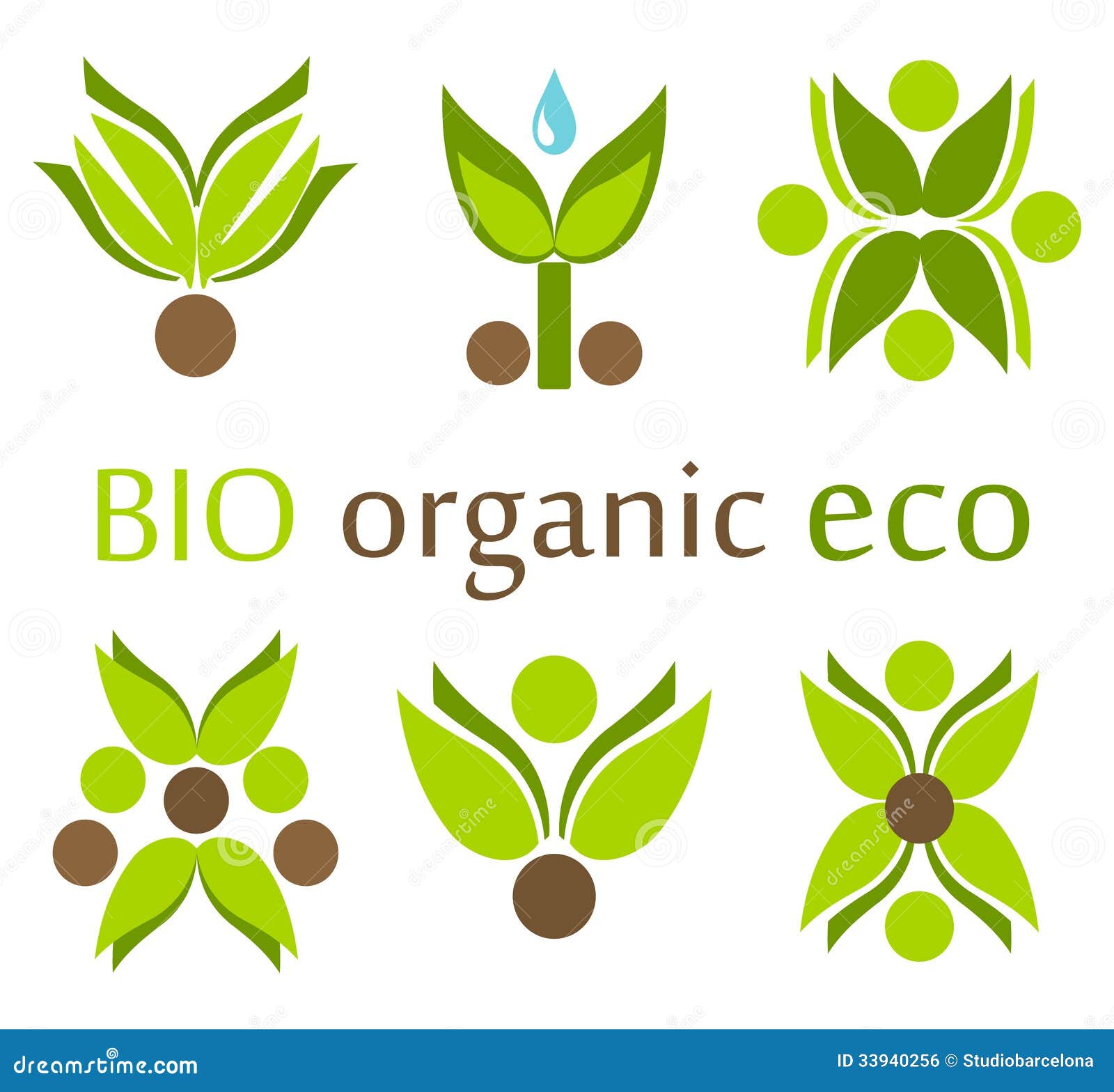 Organisch, eco Symbole vektor abbildung. Illustration von ökologisch ...