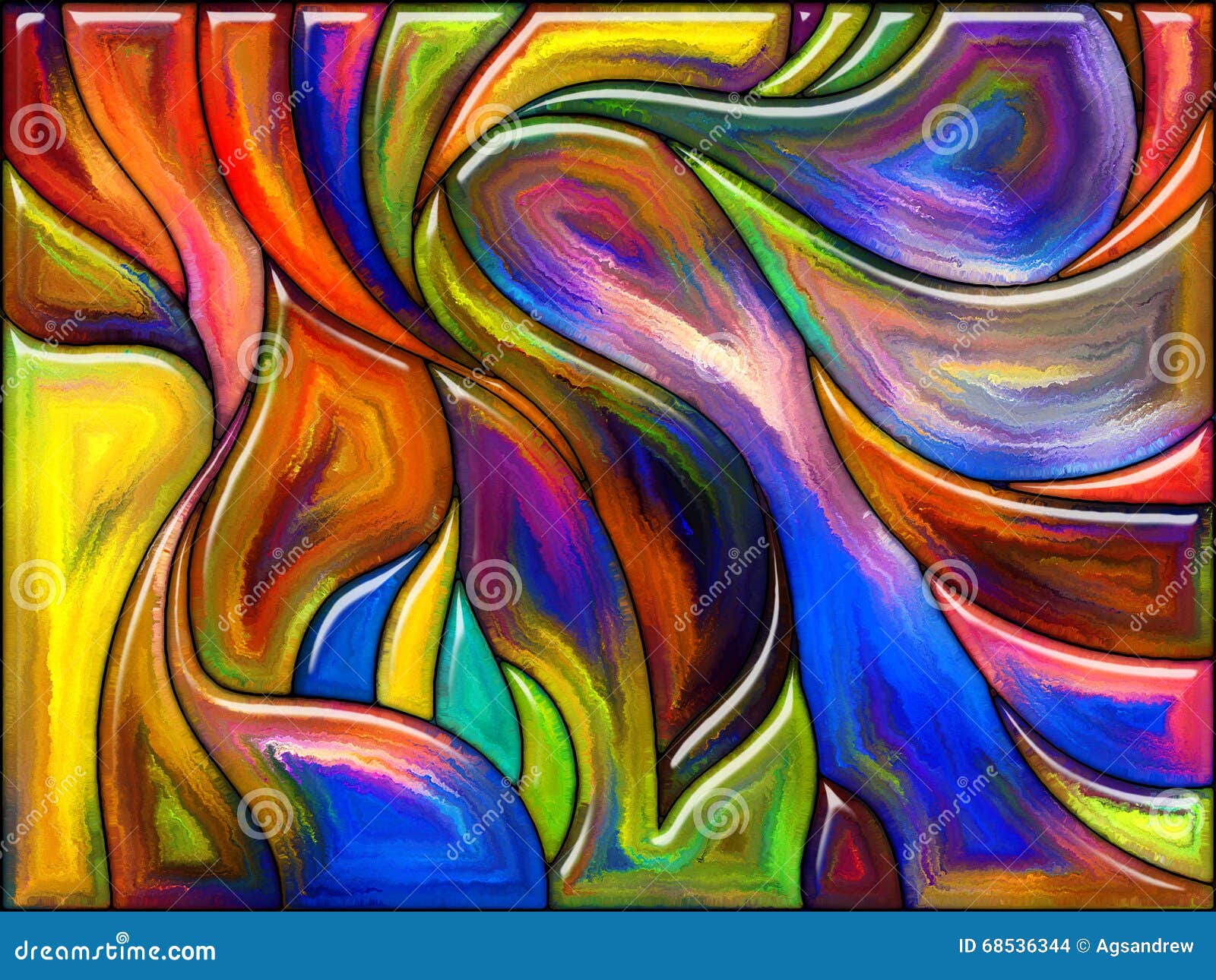 Organische Formen stock abbildung. Illustration von glas - 68536344