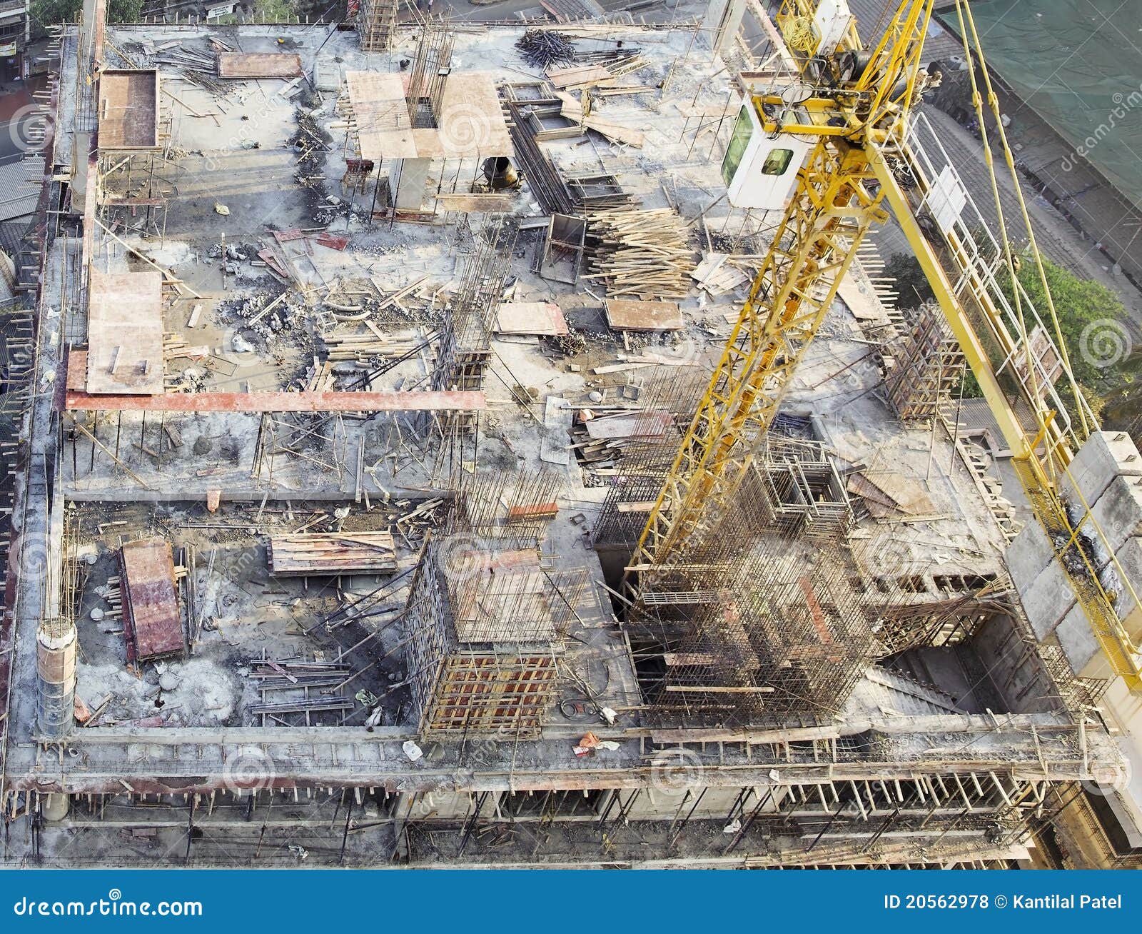 Organised Construction Building Site Stock Photo - Image of rubble ...