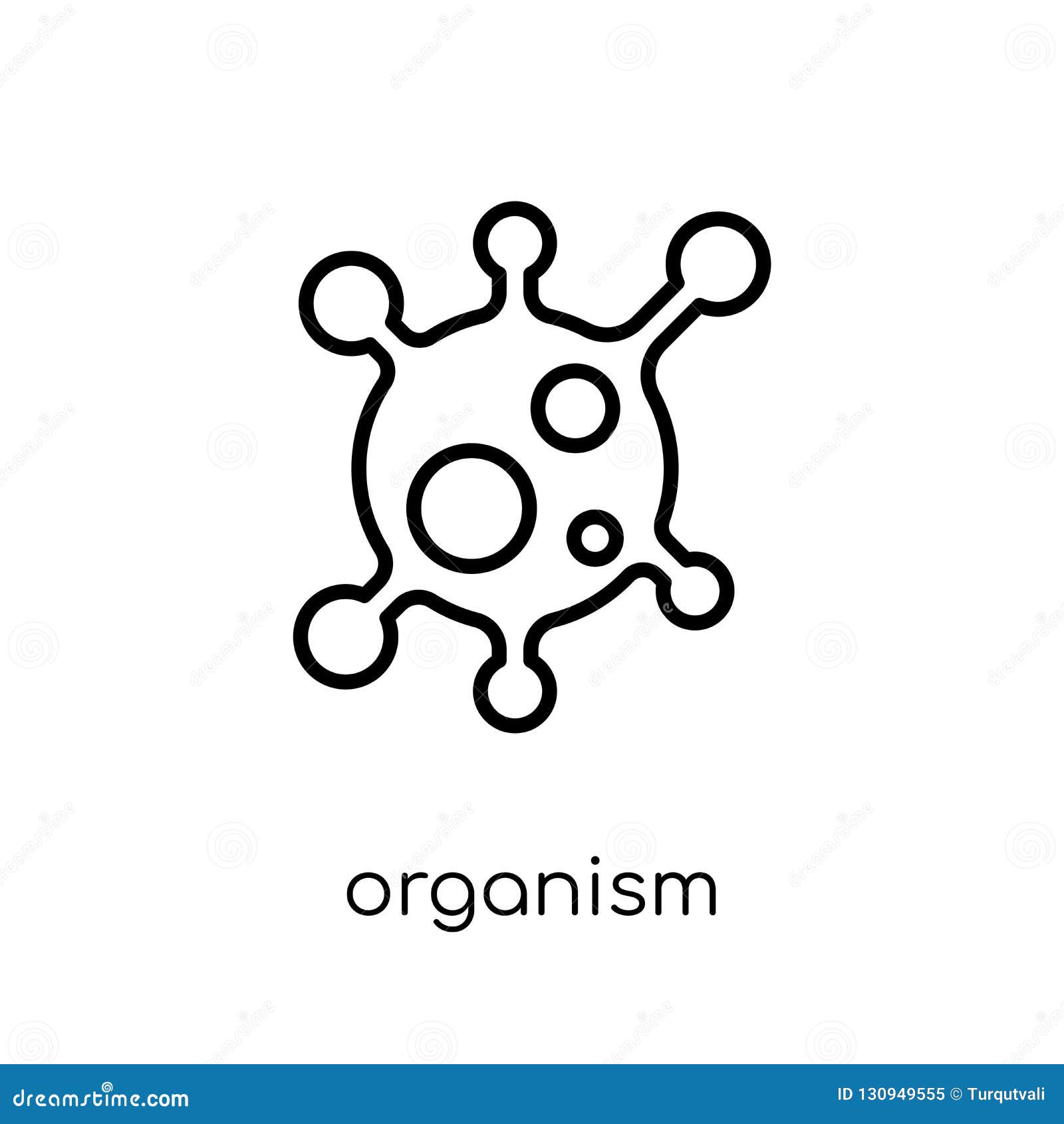 Organism Icon. Trendy Modern Flat Linear Vector Organism Icon on Stock ...