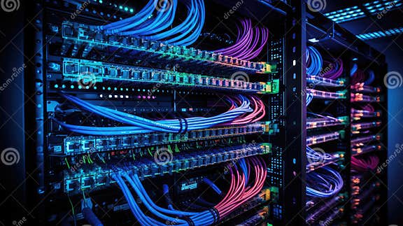 Organization Cabling Structured Stock Illustration - Illustration of ...