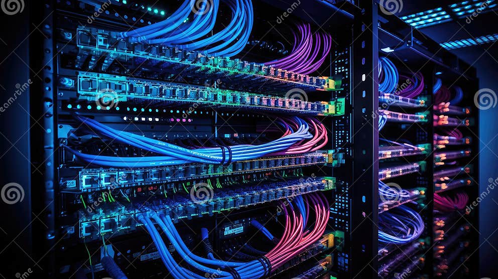 Organization Cabling Structured Stock Illustration - Illustration of ...