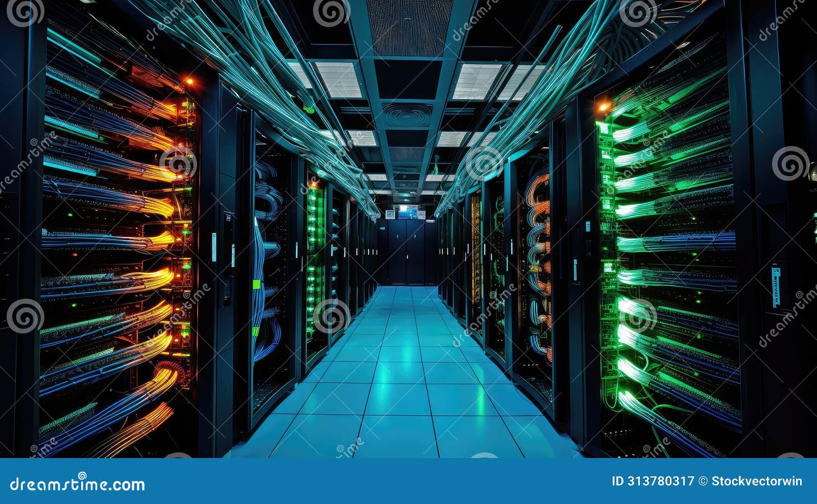 Organization Cabling Structured Stock Illustration - Illustration of ...