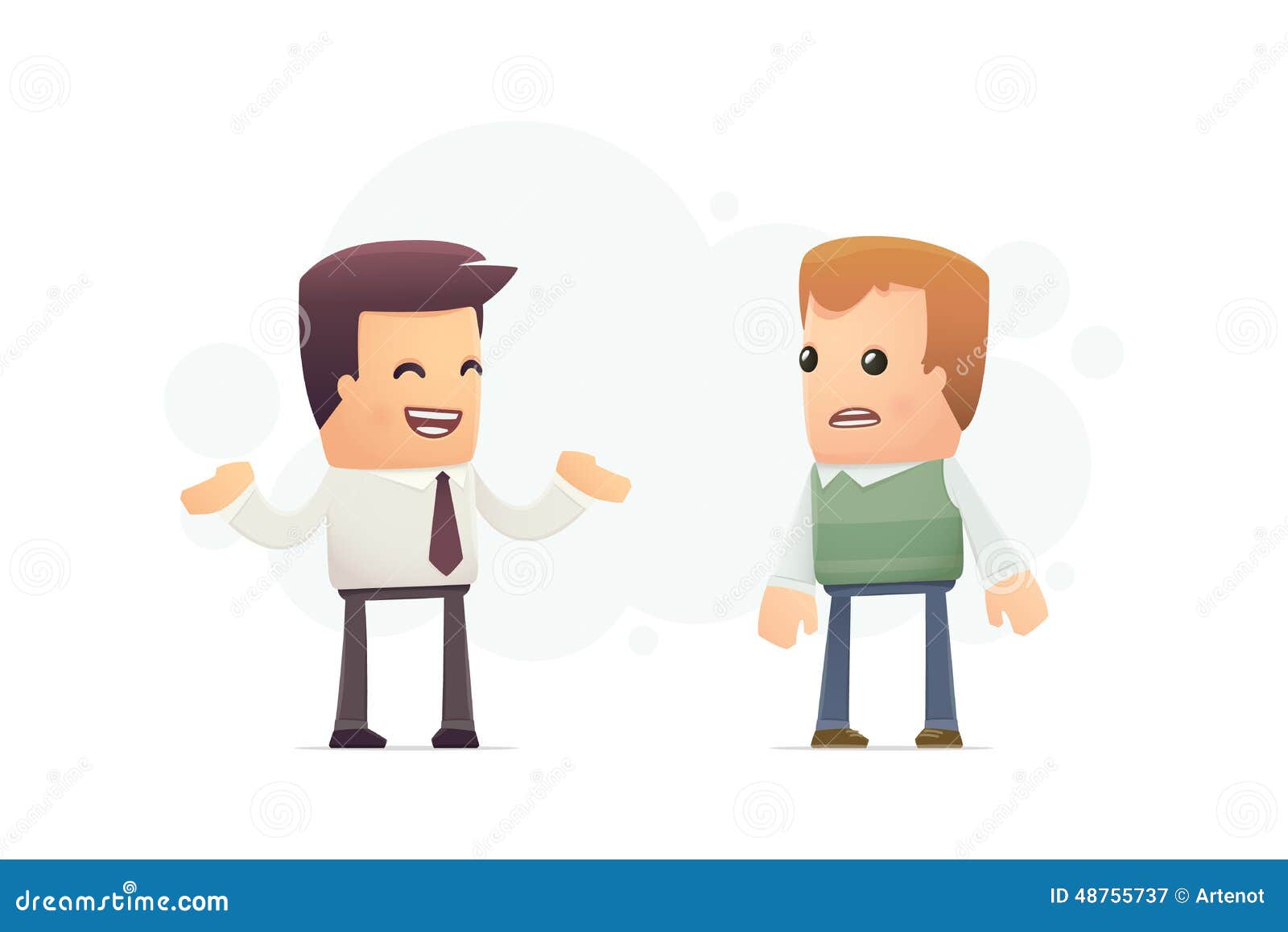 Organization Can Not Help The Client Problems. Stock Illustration ...