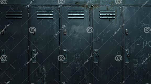 Organization in Chaos. Locker Room Clutter Concept Stock Photo - Image ...