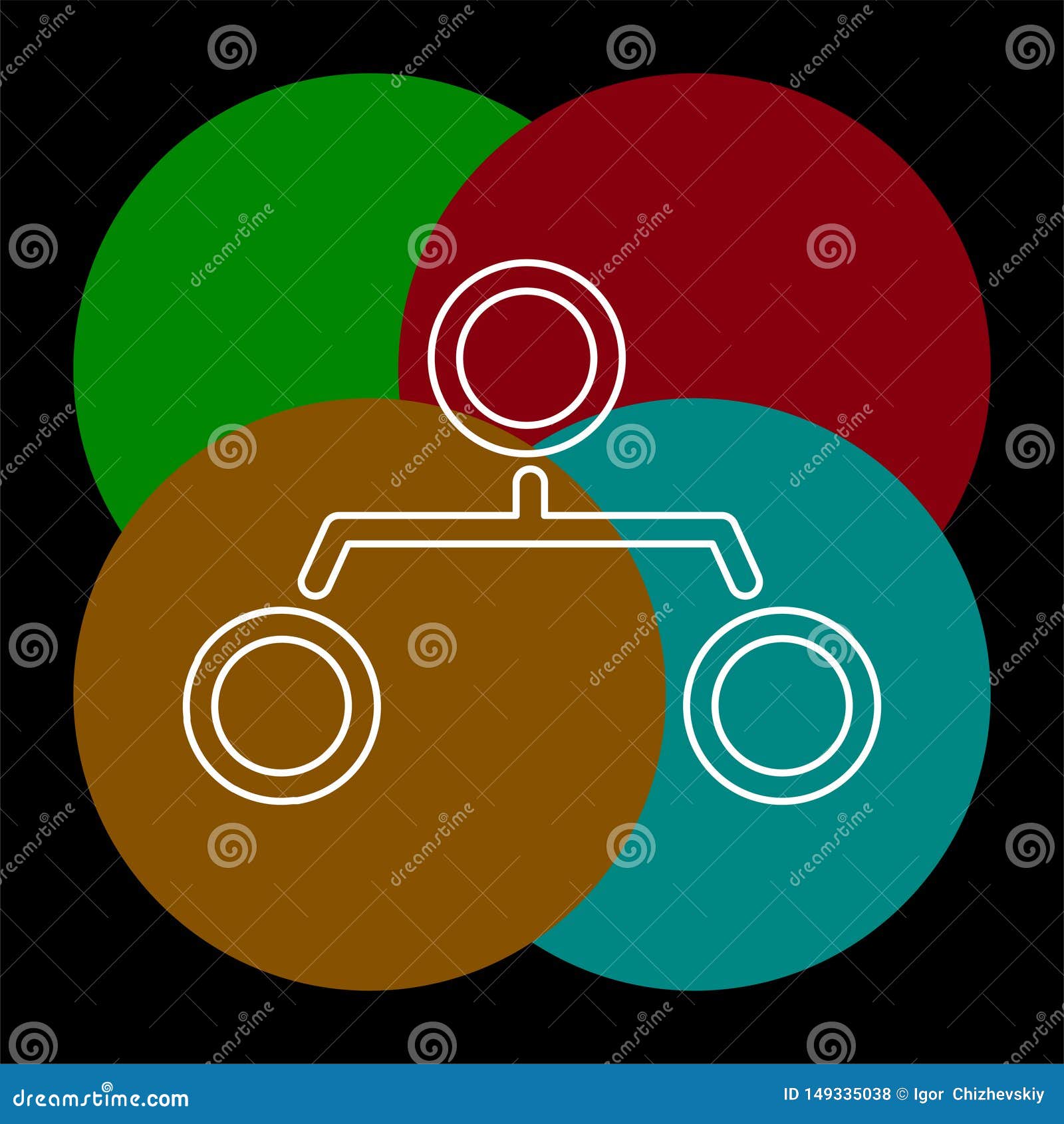 Organization Chart Icon Hierarchy Structure Graph Vector Illustration ...
